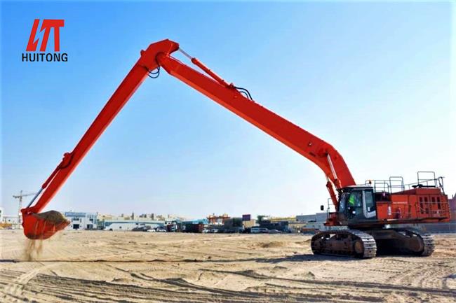 How to properly clean the long arm of the excavator