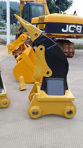 Heavy Duty Excavator Attached Stump Ripper Yellow Carton Packed Ripper ...
