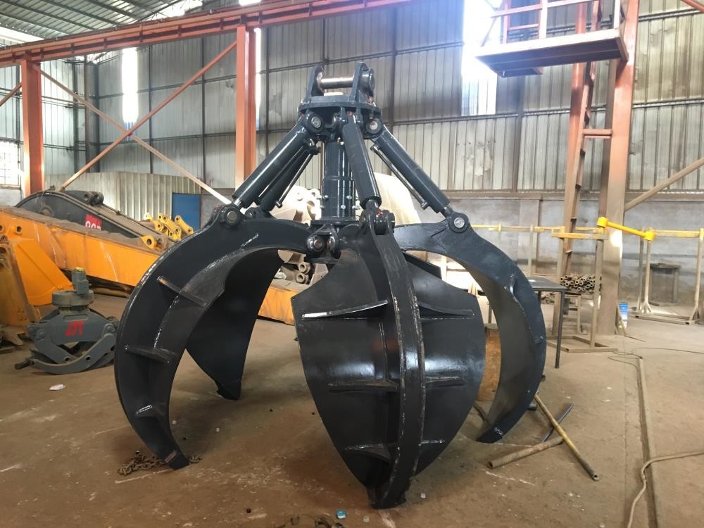HT-G10 MATERIAL Orange Peel Grapple Hand-wearing Hydraulic Scrap Grab ...