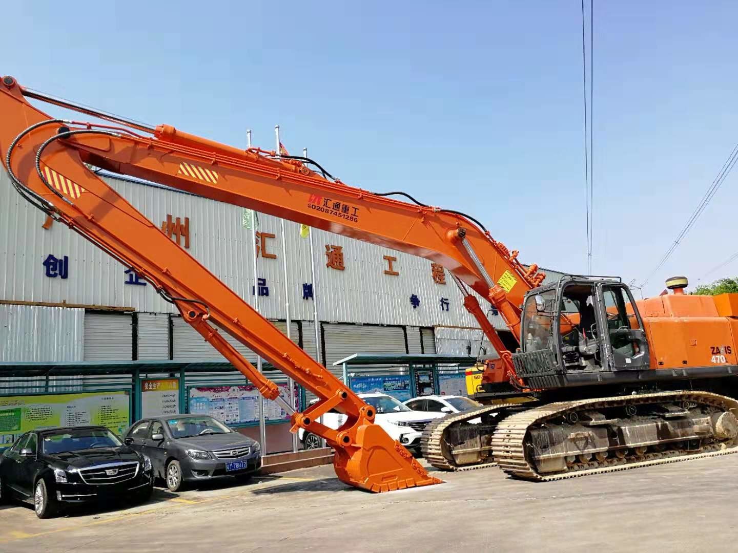 Excavator Dipper Boom And Arm Hitachi Long Boom Excavator Long Reach ...